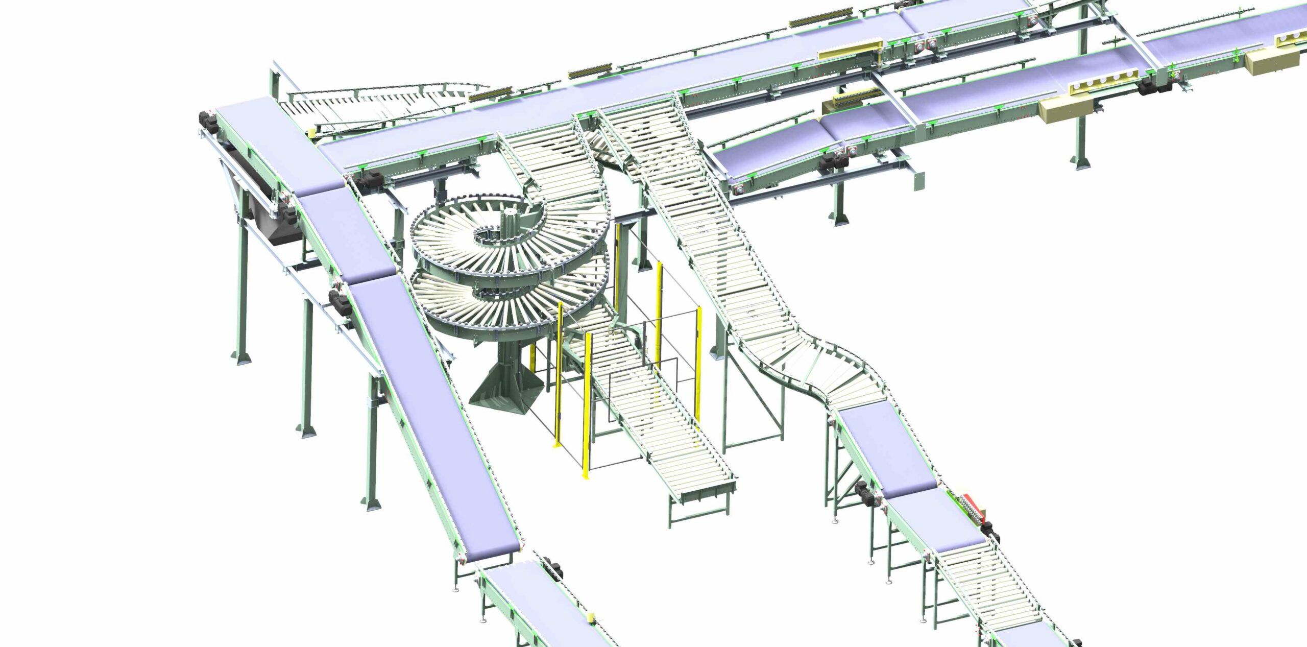 Automatic conveyor system for tyres – Benne SA