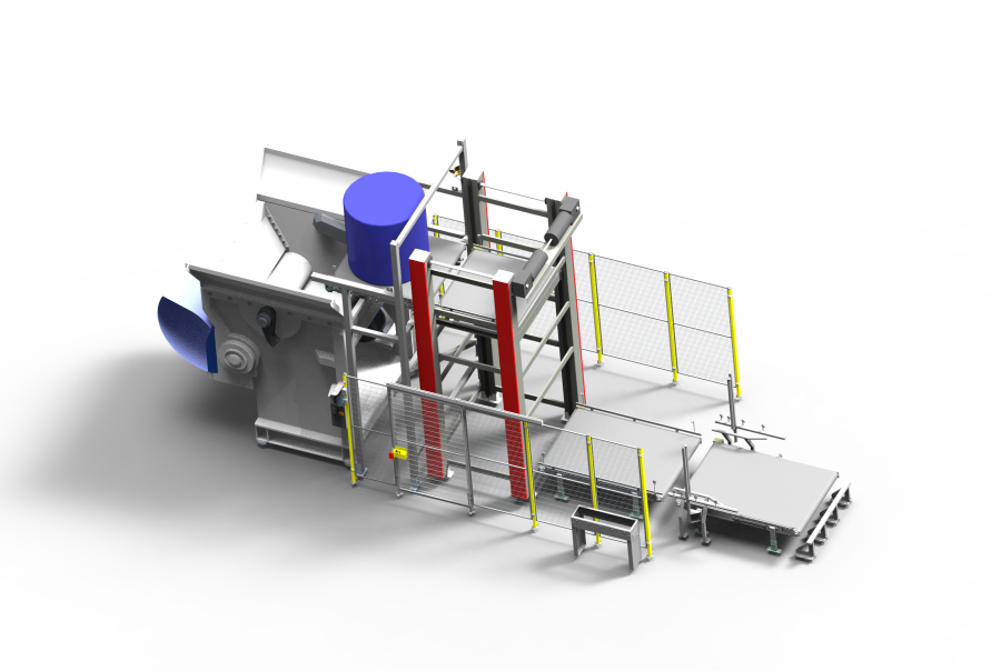 Straight belt-lift cantilever belt conveyor - Benne S.A.